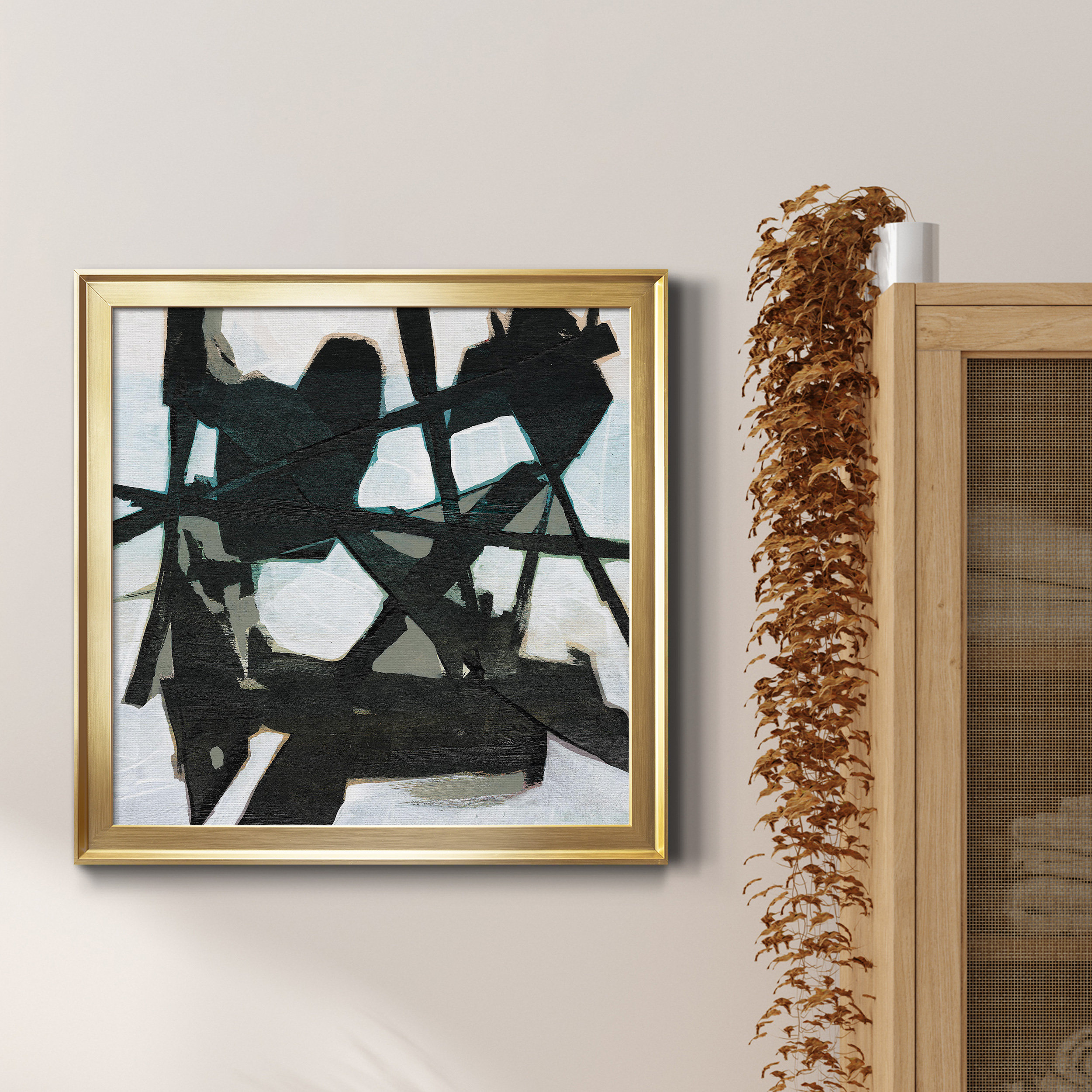 Orren Ellis Ode An Kline V - Picture Frame Painting on Canvas | Wayfair