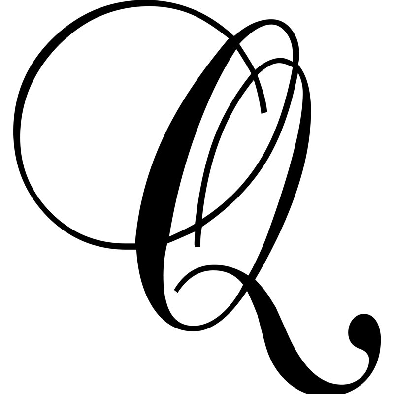 Enchantingly Elegant Letter "Q" Wall Decal | Wayfair