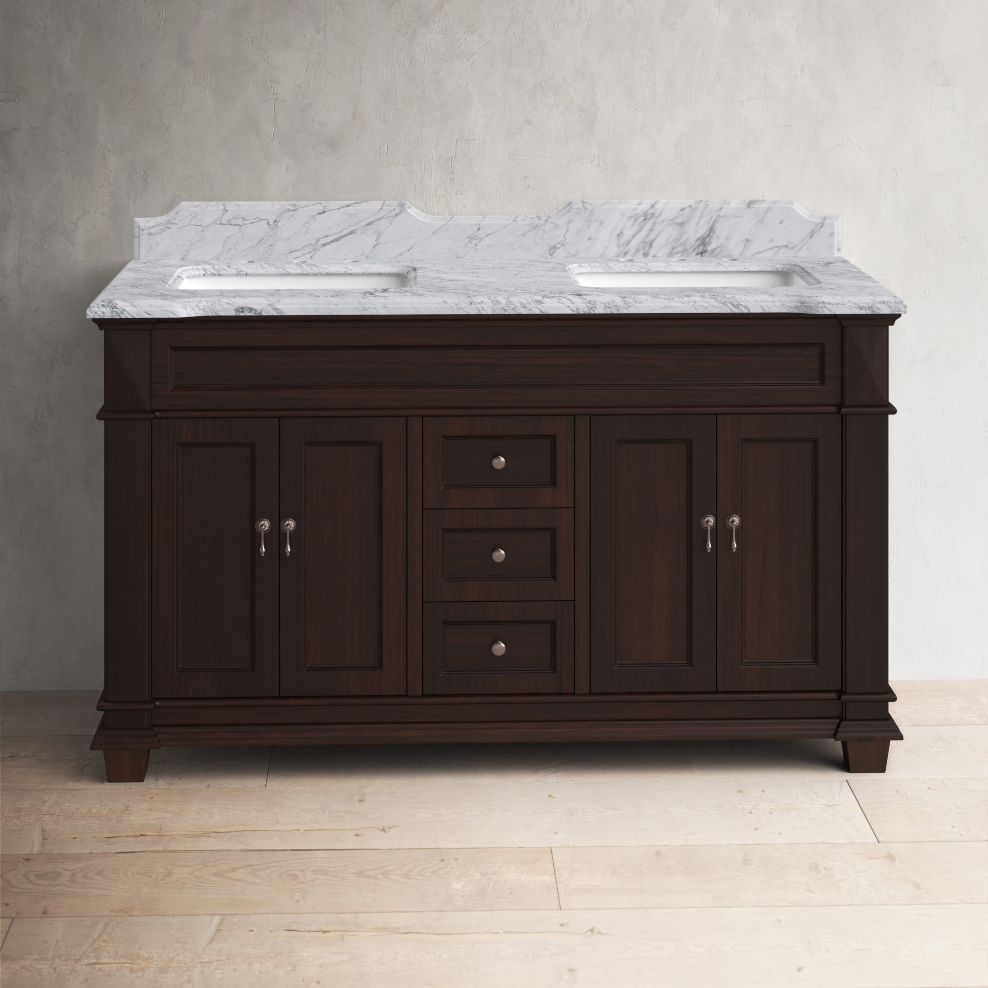 Birch Lane™ Ensa 60" Double Bathroom Vanity Set & Reviews | Wayfair
