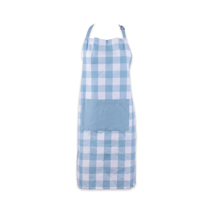 Gracie Oaks Wolsingham Checkered Chef Kitchen Apron & Reviews | Wayfair