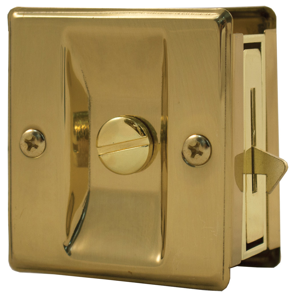 Stone Harbor Hardware Square Pocket Door Lock & Reviews | Wayfair