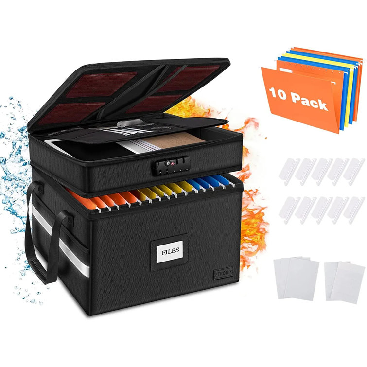 hometeczone Portable File Safe with Combination Lock | Wayfair