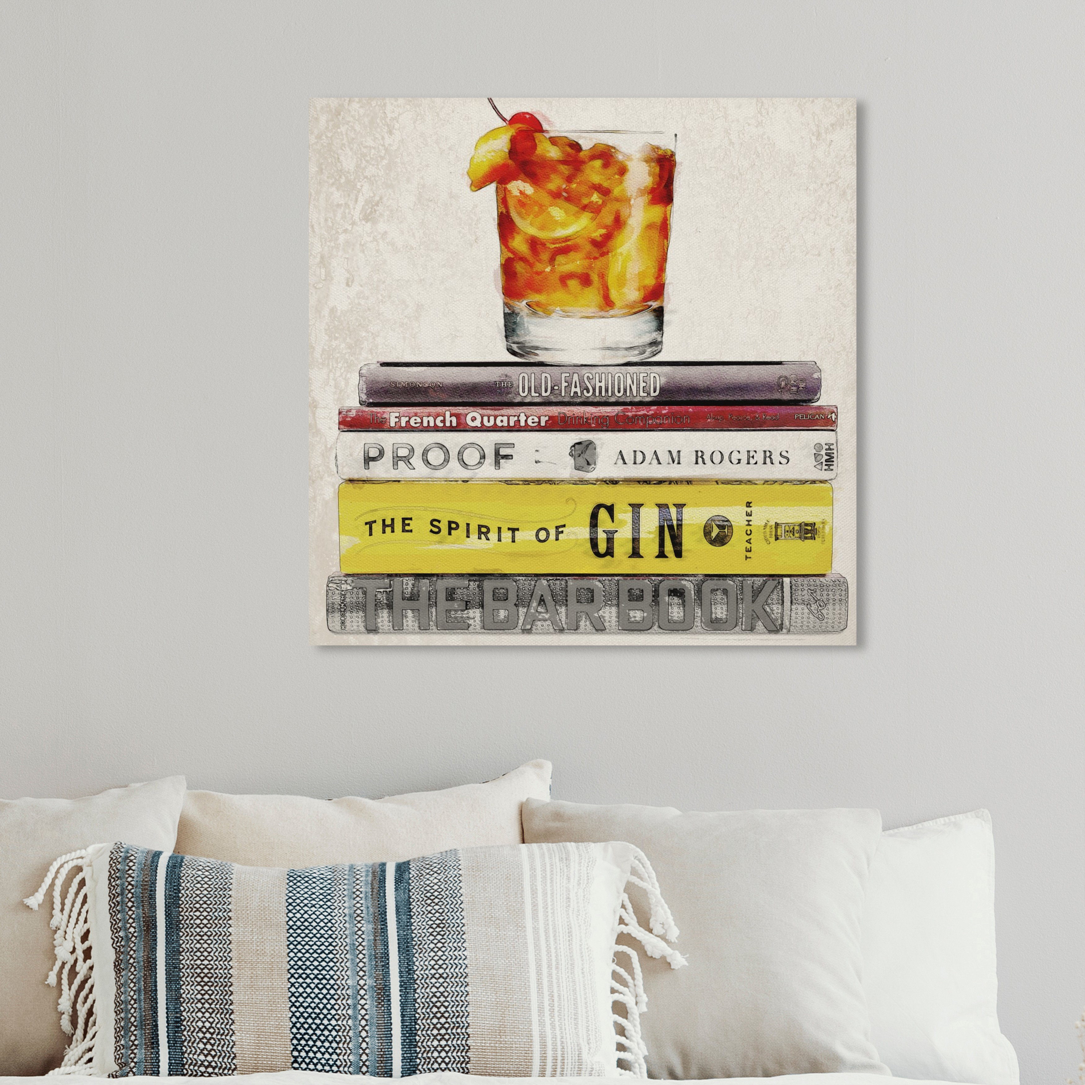 Williston Forge Bar Books by Oliver Gal - Graphic Art | Wayfair