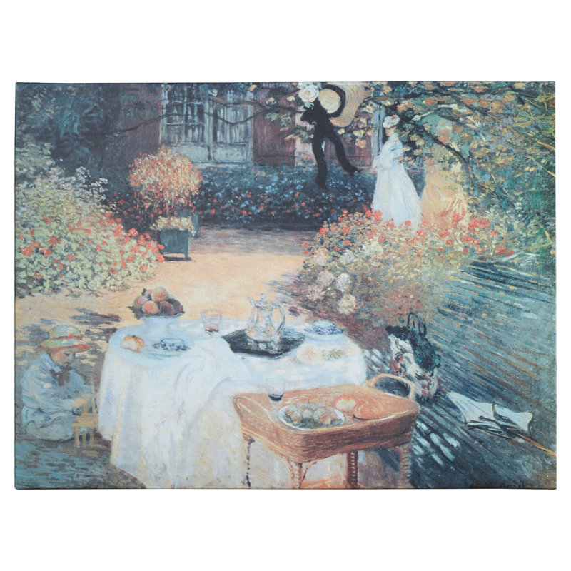 Vault W Artwork 'Garden Picnic' by Claude Monet Painting Print on ...