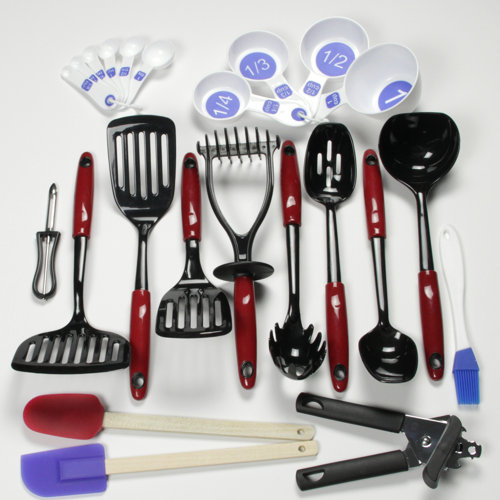 Chef Craft 23-Piece Nylon Select Kitchen Tool and Gadget Utensil Set ...