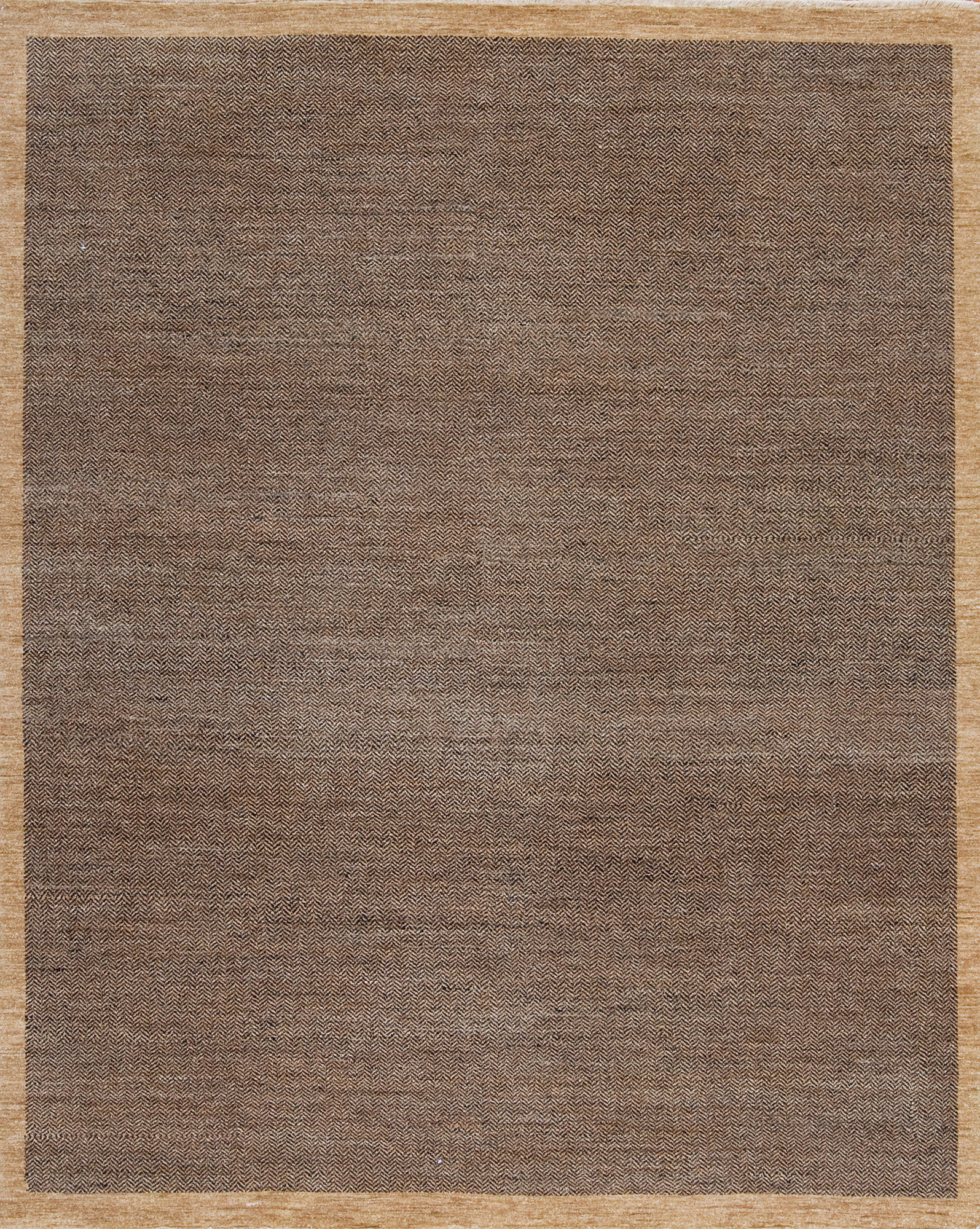 Samad Rugs Textures Hand-Knotted Wool Area Rug in Camel | Wayfair