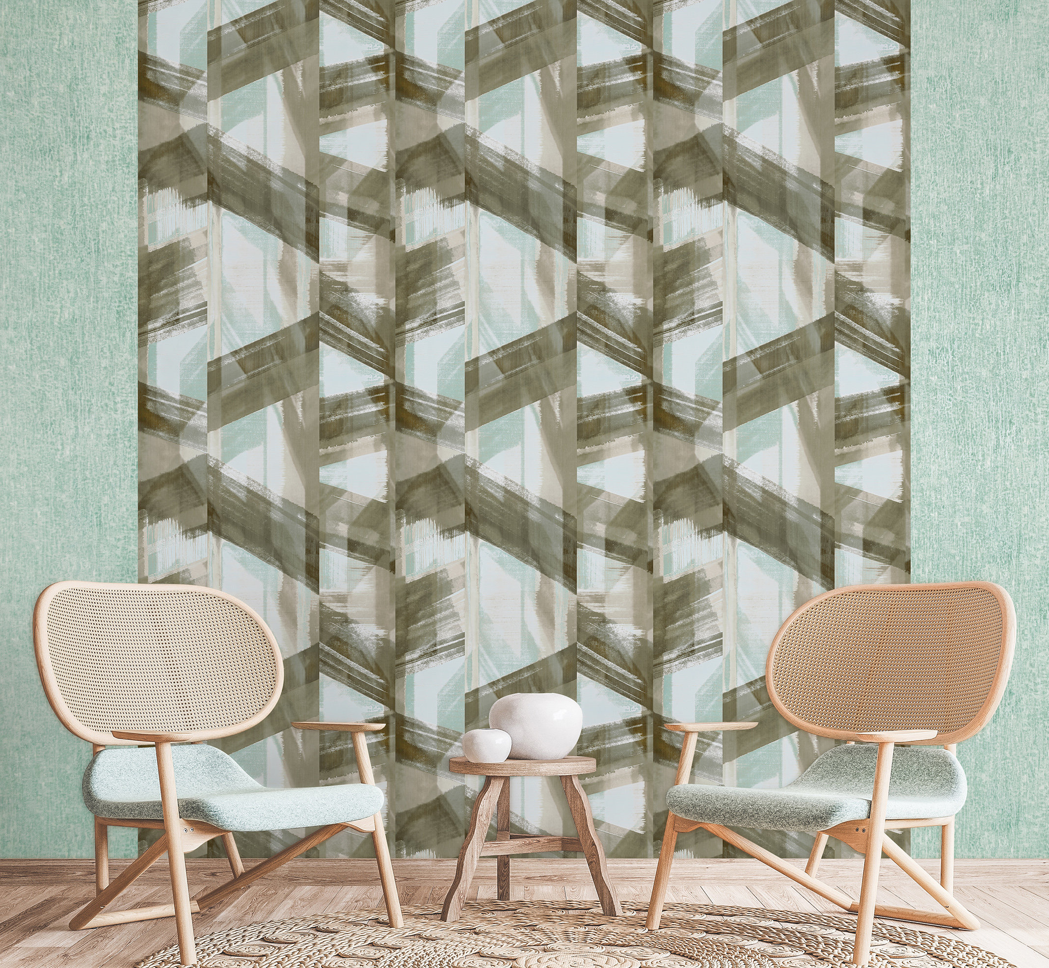 Galerie Wallcoverings Crafted Glimmery Glaze Design 27.9' L x 27.5" W ...