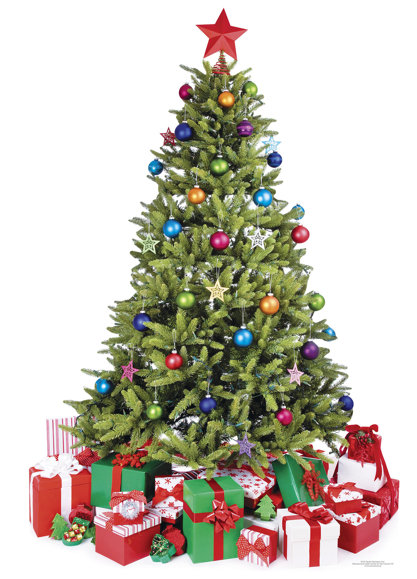 Star Cutouts Christmas Tree Cardboard Standup | Wayfair