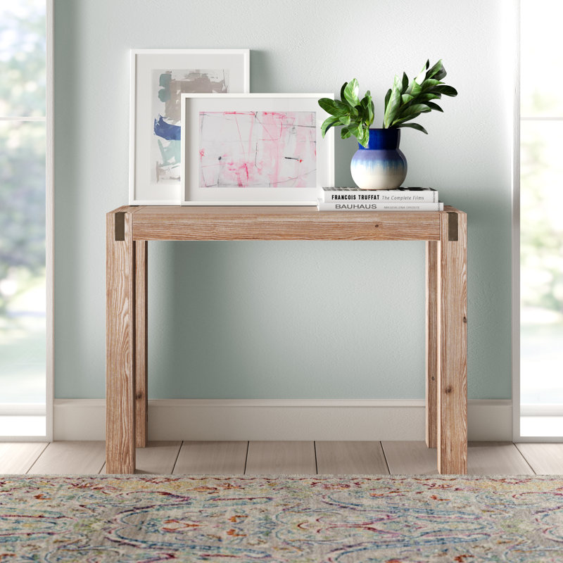 Gracie Oaks Henry 40'' Solid Wood Console Table & Reviews | Wayfair