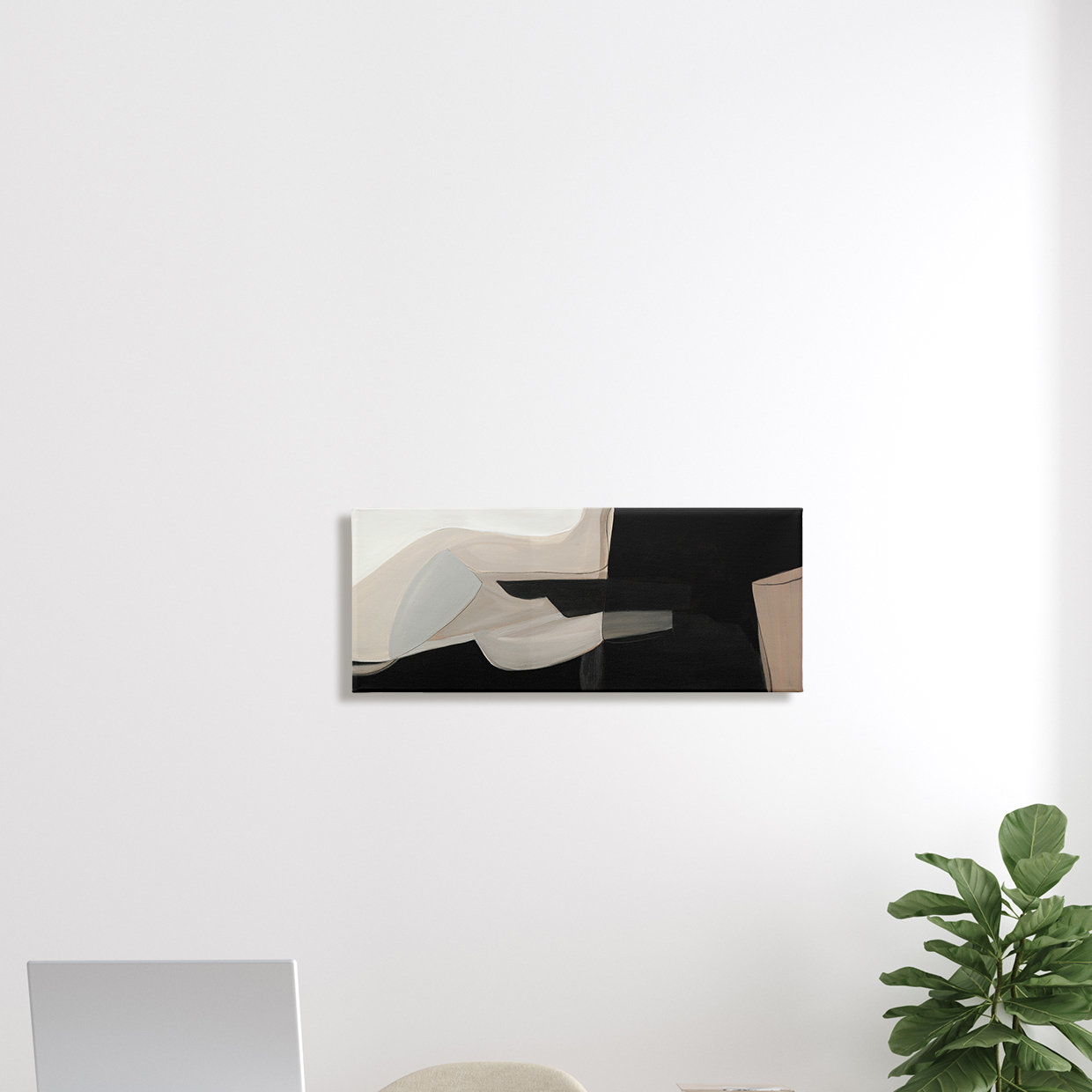 Stupell Industries Distorted Desert Shapes Dark Bold Arrangement ...