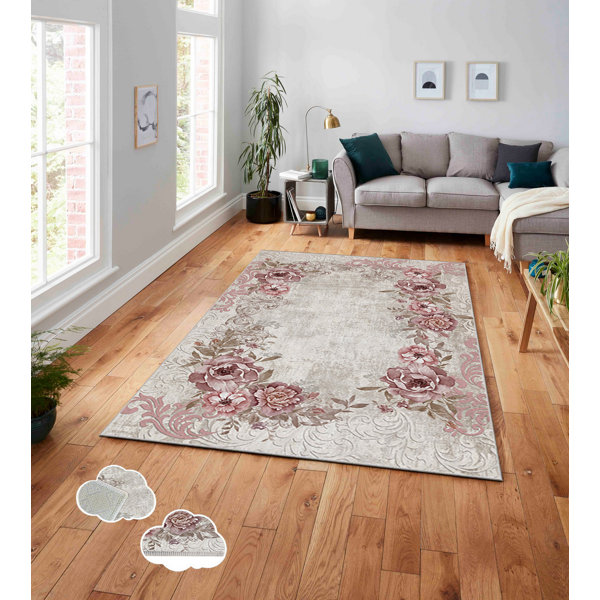 Bless international Performance Gray/Purple Rug | Wayfair