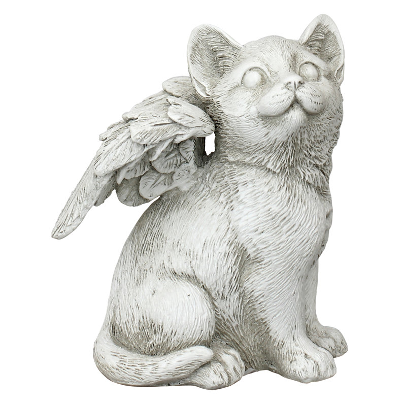 Design Toscano Cat Pet Memorials Loving Friend Statue & Reviews | Wayfair