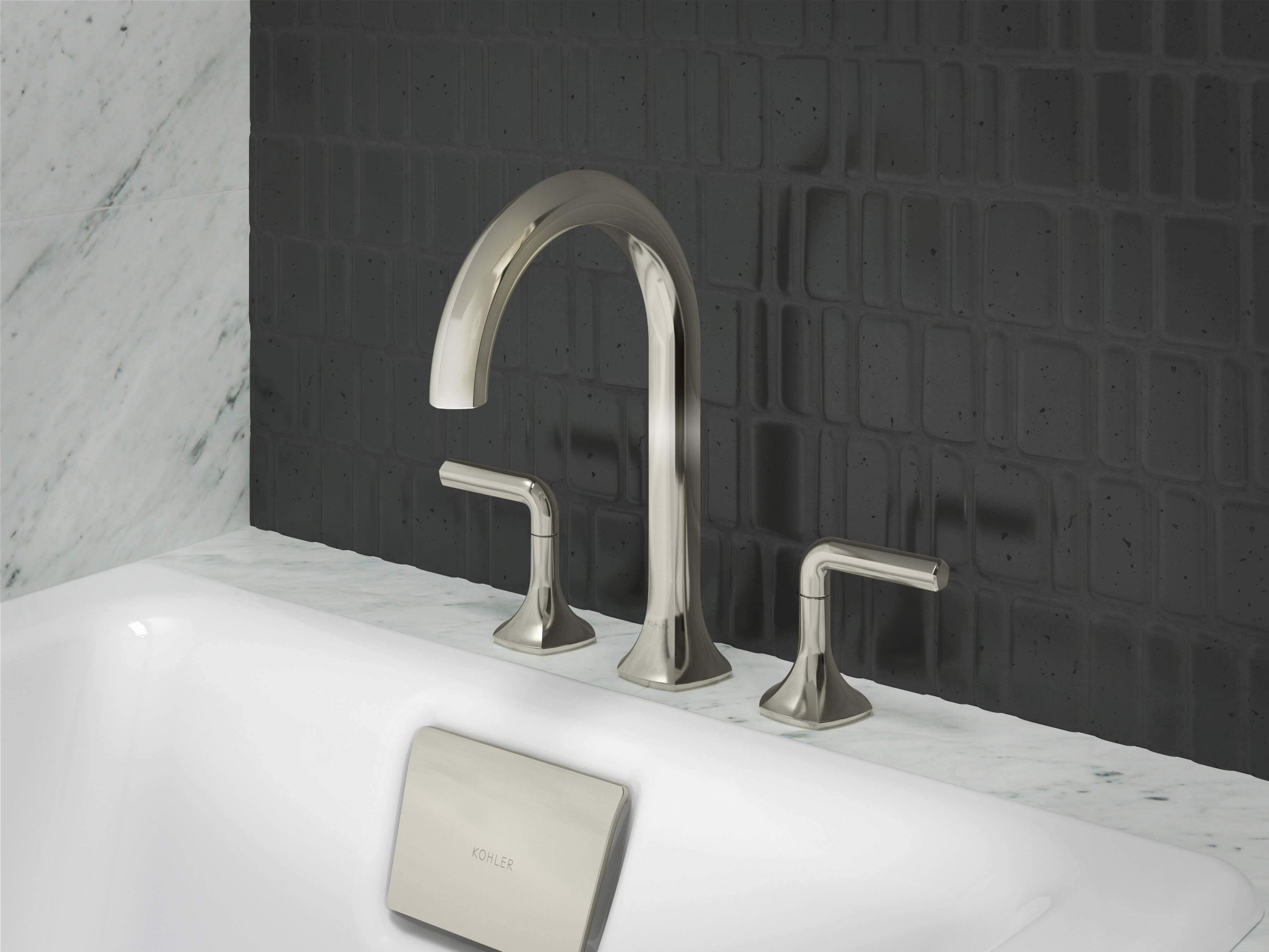 Kohler Occasion Deck-Mount Bath Spout With Cane Design | Wayfair