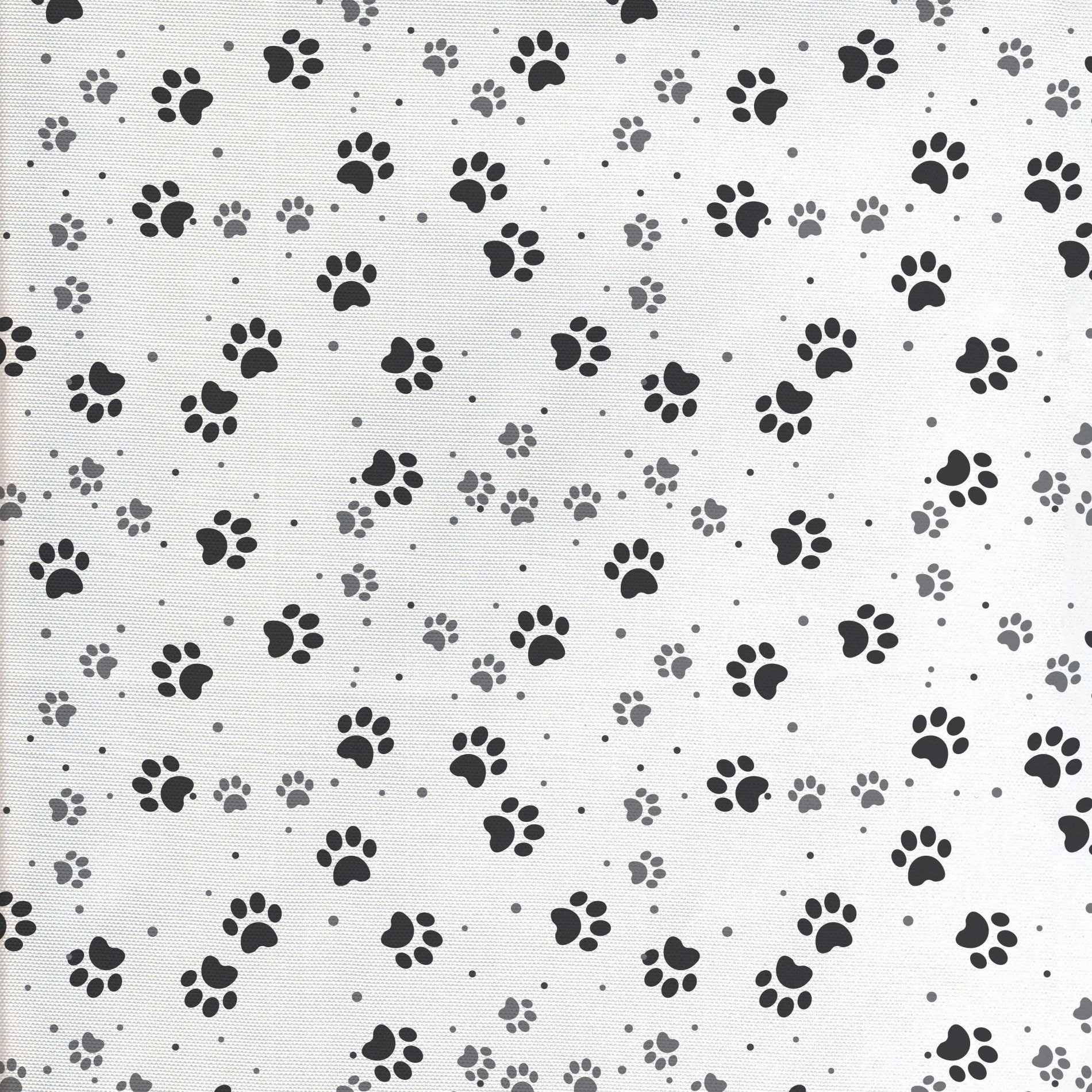 East Urban Home Paw Print Fabric | Wayfair