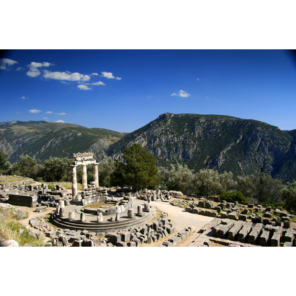 Union Rustic Beautiful Delphi by Hutale - Wrapped Canvas Photograph ...