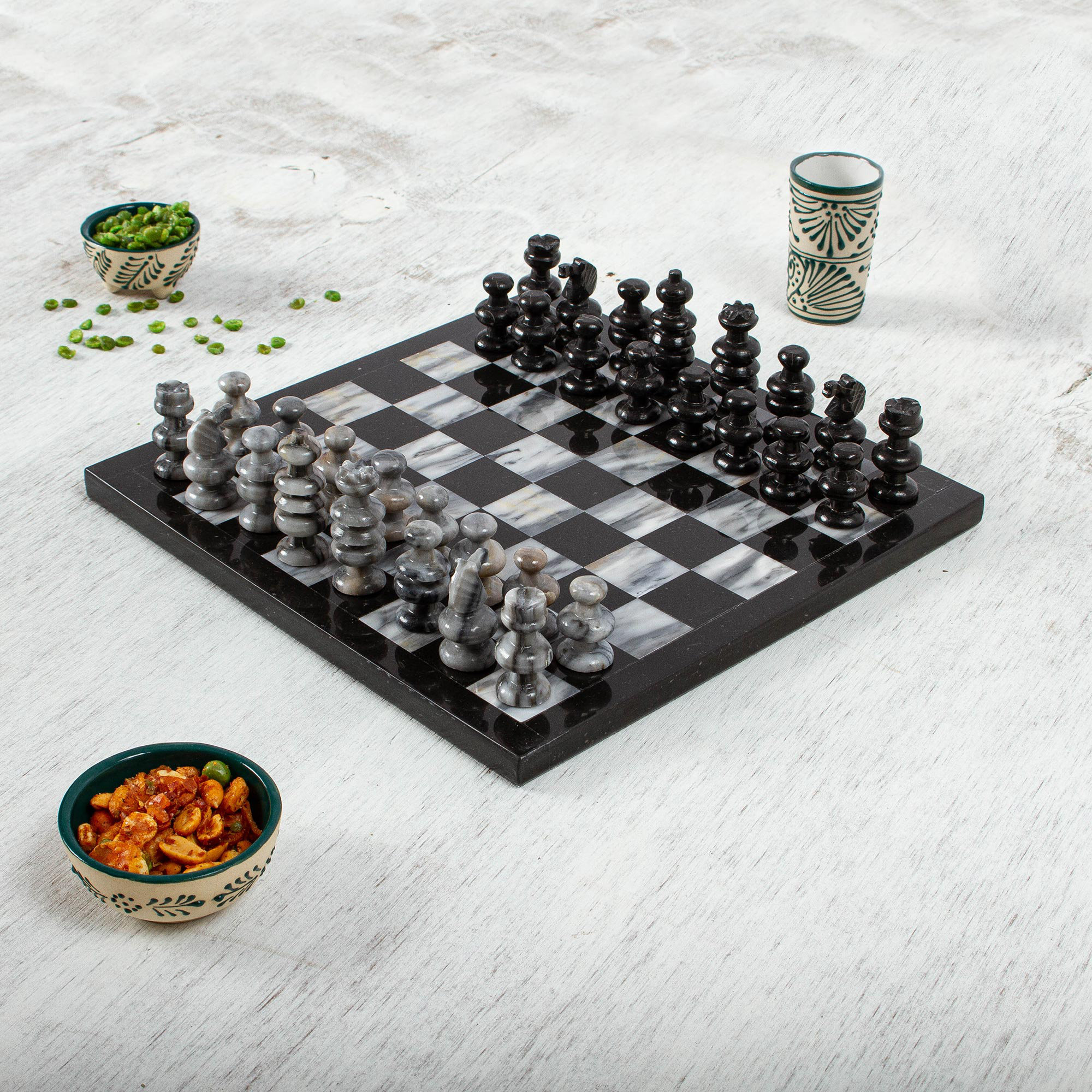 Mercer41 Handmade Besaw Gray Chess Board Game & Reviews | Wayfair