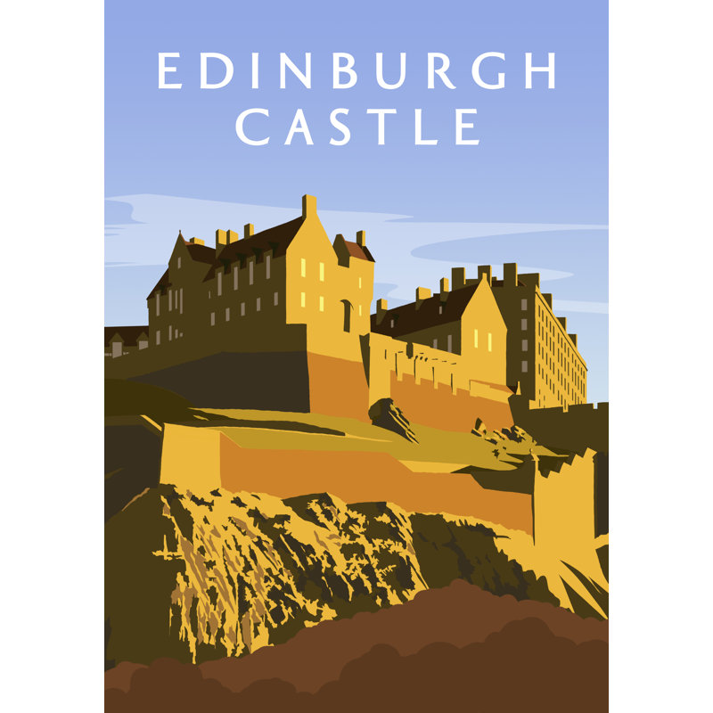 East Urban Home 'Edinburgh Castle' Graphic Art | Wayfair.co.uk