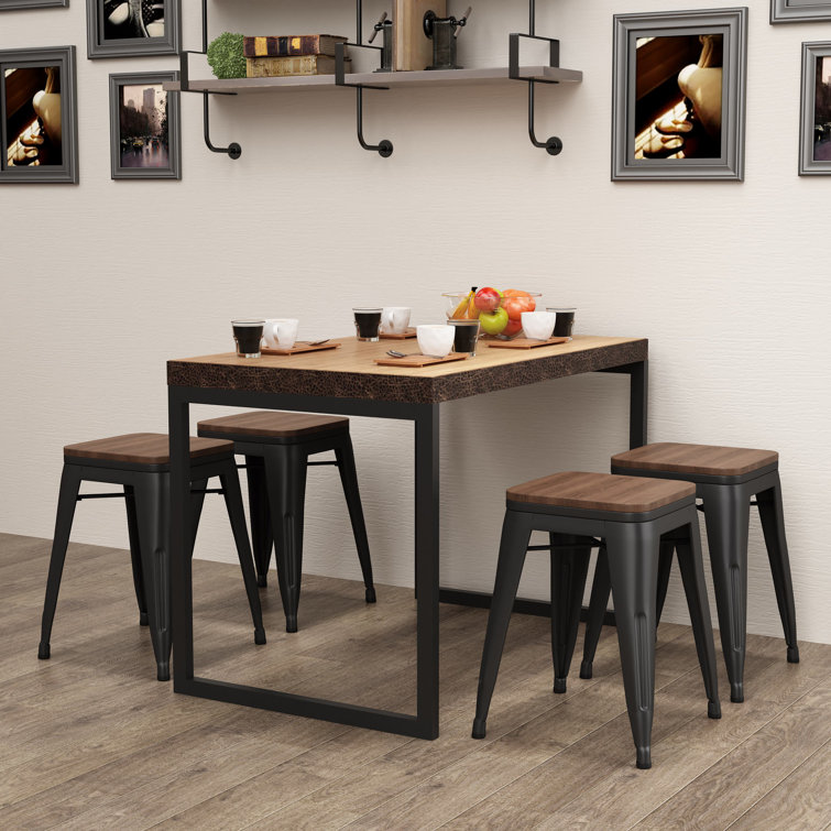 Williston Forge Avikrit Solid Wood 18" Short Stool | Wayfair