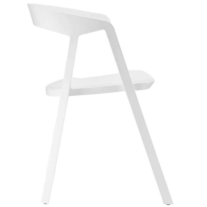 Modway Tread Stacking Arm Chair in White | Wayfair