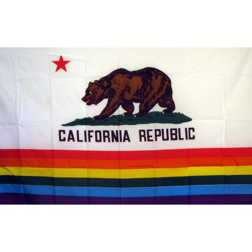NeoPlex Rainbow California Novelty Traditional Flag | Wayfair