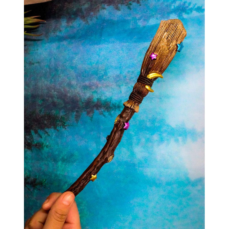 Trinx Ebros Hocus Pocus Stars And Moon Witch's Broom Magic Wand Cosplay ...
