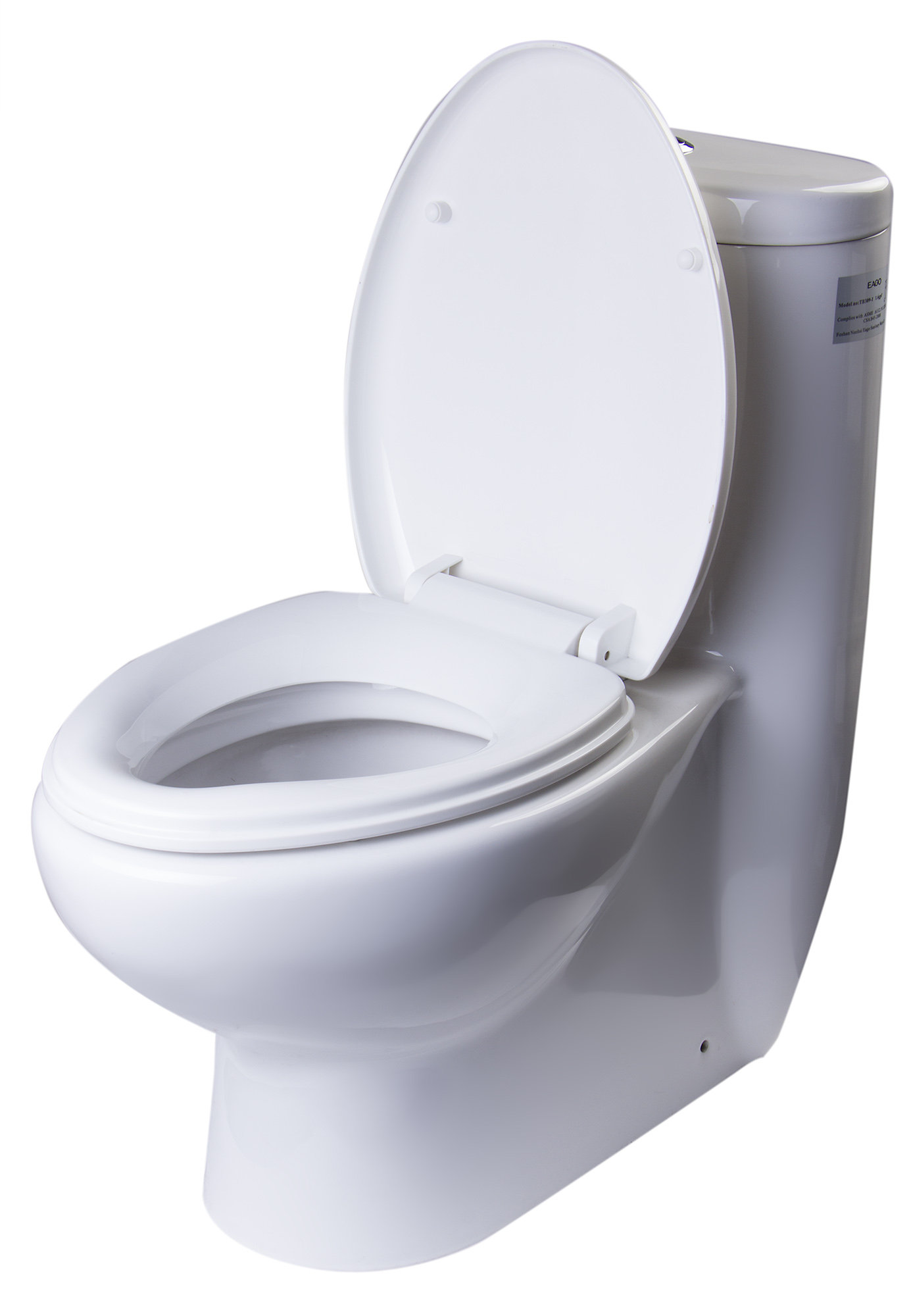 EAGO Tall One Piece Ceramic Toilet Seat | Wayfair
