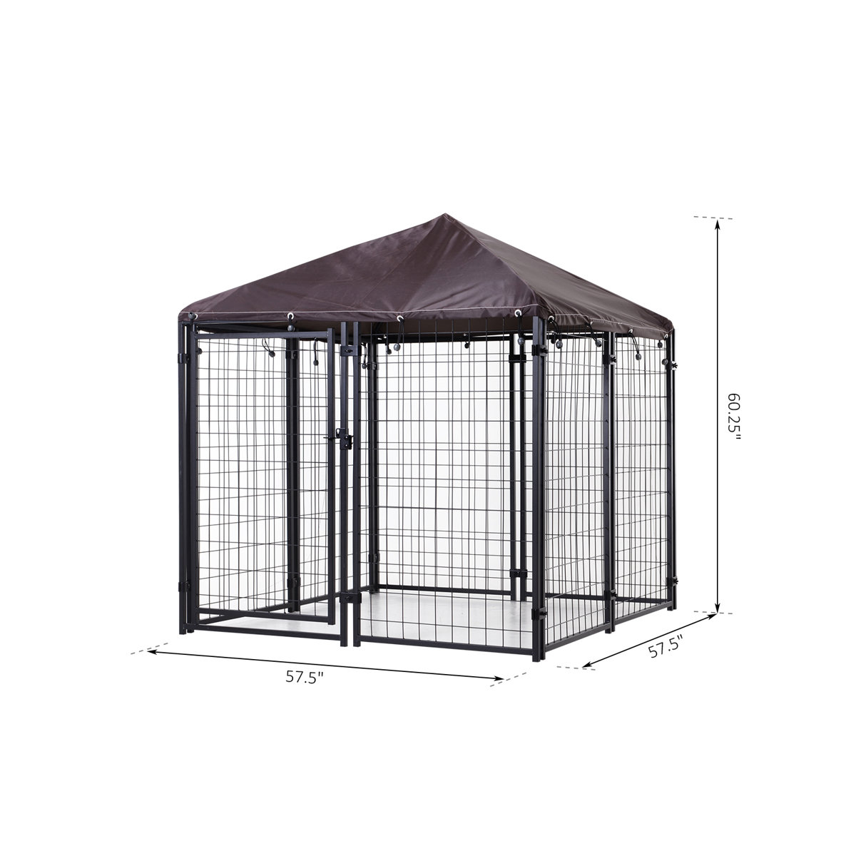 Pawhut Lockable Dog House Kennel & Reviews | Wayfair.ca