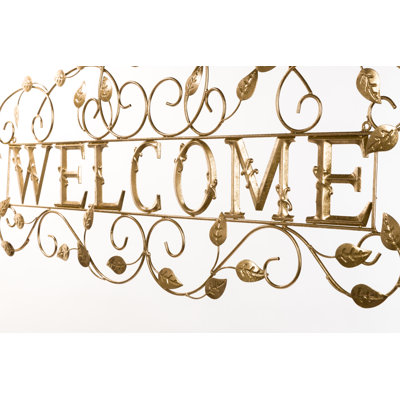 House of Hampton® Elegant Welcome Wall Decor | Wayfair
