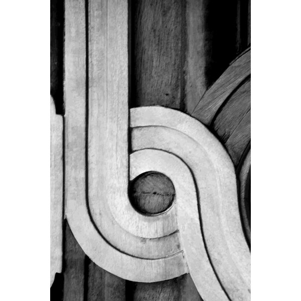 Wrought Studio Grayscale Abstract Concrete Painting - Wrapped Canvas ...