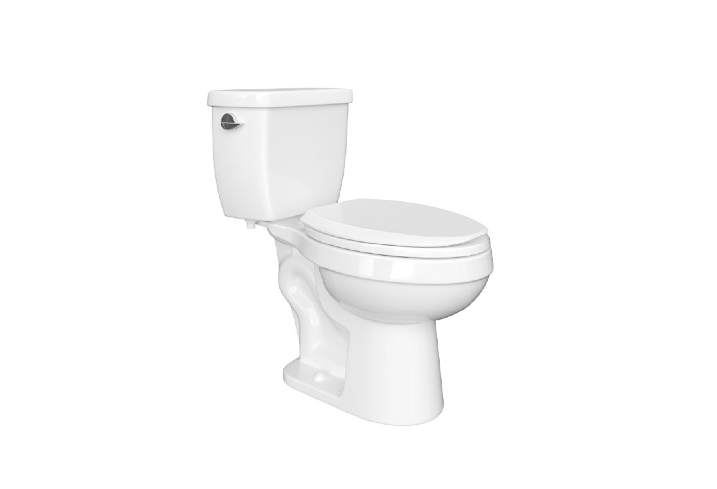 Proflo 1.28 Gallons Per Minute GPF Elongated Floor Mounted Two-Piece ...