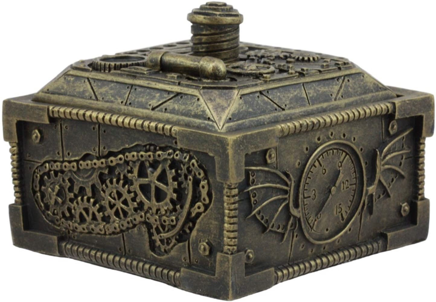 Trinx Anusca Steampunk Time Machine Jewelry Box Sculpture | Wayfair
