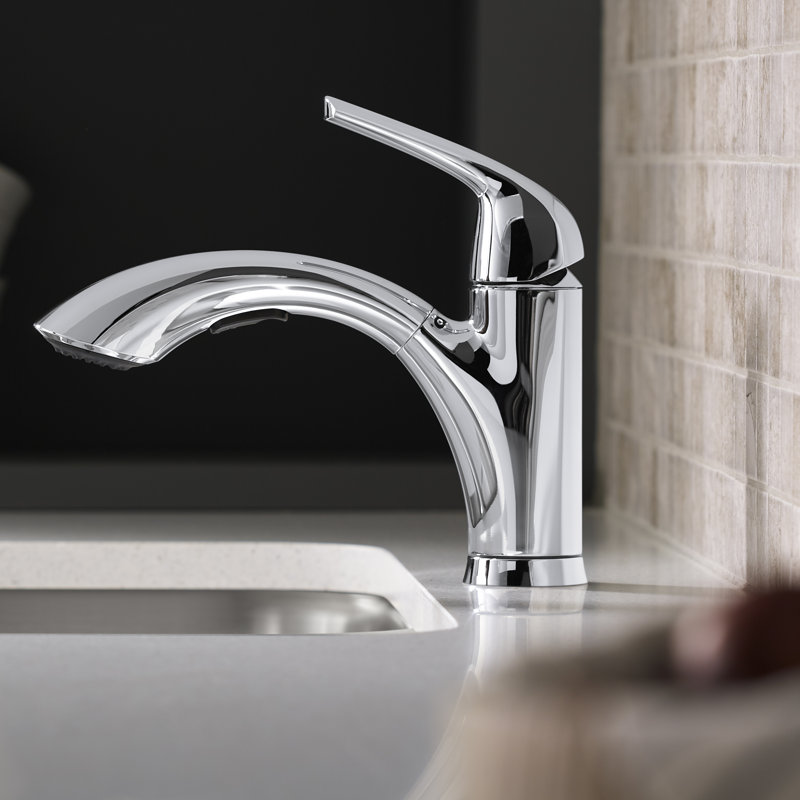 Sterling by Kohler Medley Pull Out Single Handle Kitchen Faucet with ...
