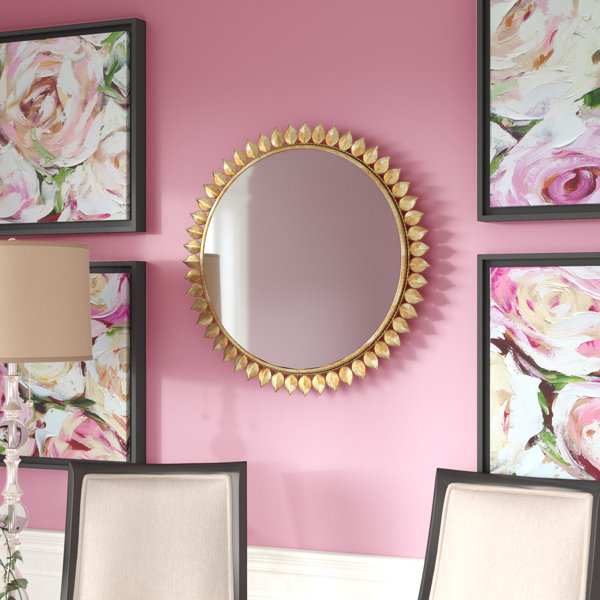 Mercer41 Traditional Leaf Wall Mirror & Reviews | Wayfair