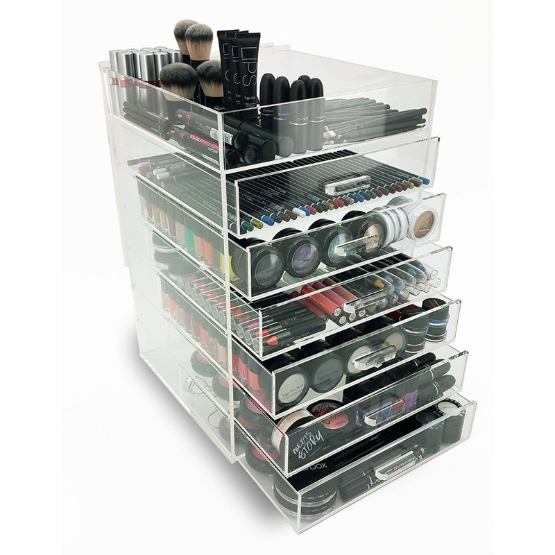 The Holiday Aisle® Stillwater 7 Tier Cosmetic Organizer & Reviews | Wayfair