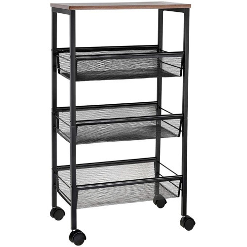 Haitral Rustic Storage Cart & Reviews | Wayfair
