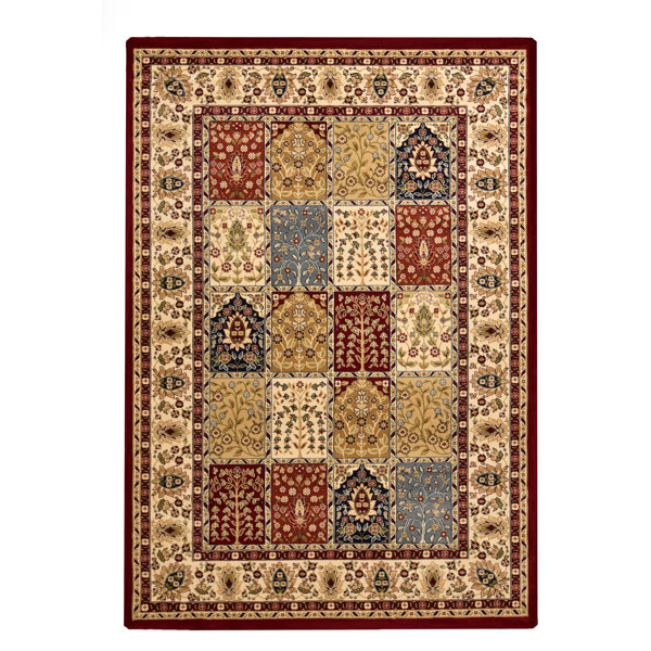 Merinos Classic Red/Beige Rug | Wayfair.co.uk