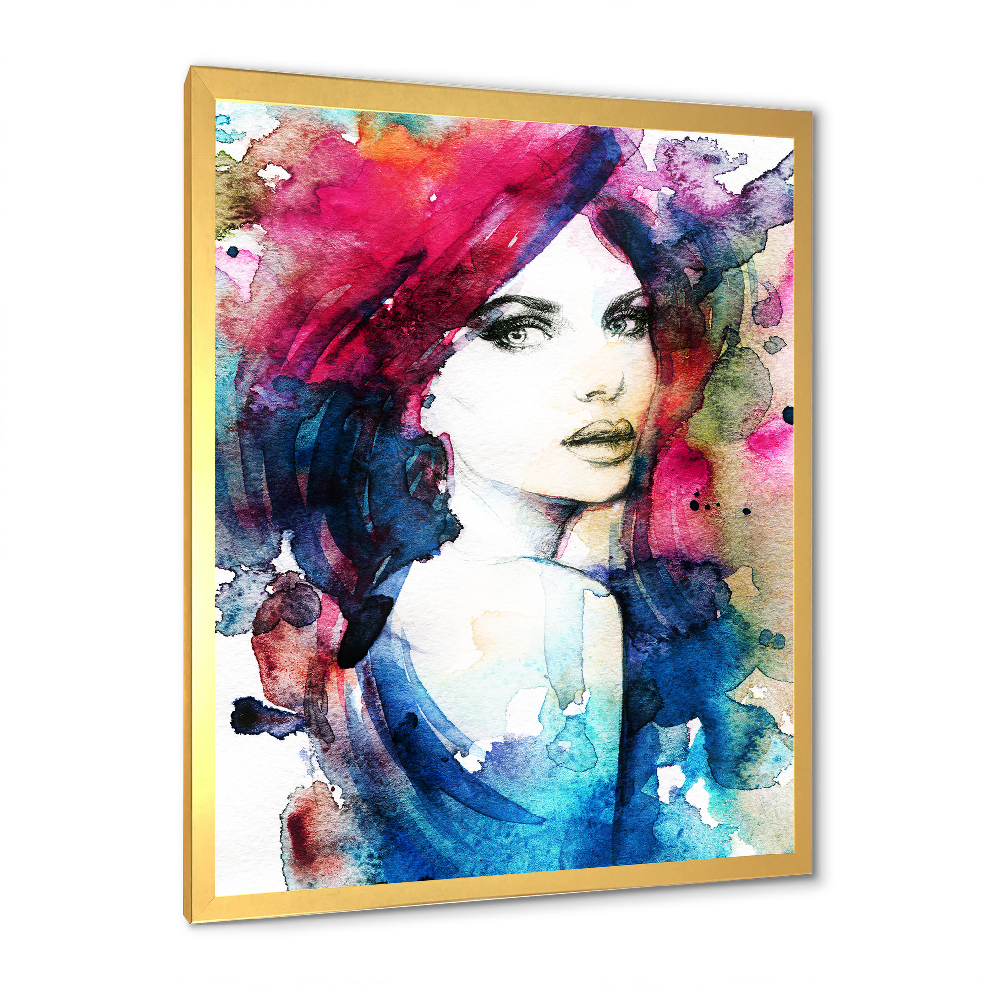 House of Hampton® Multicolor Collage Portait Of A Fashionista II ...