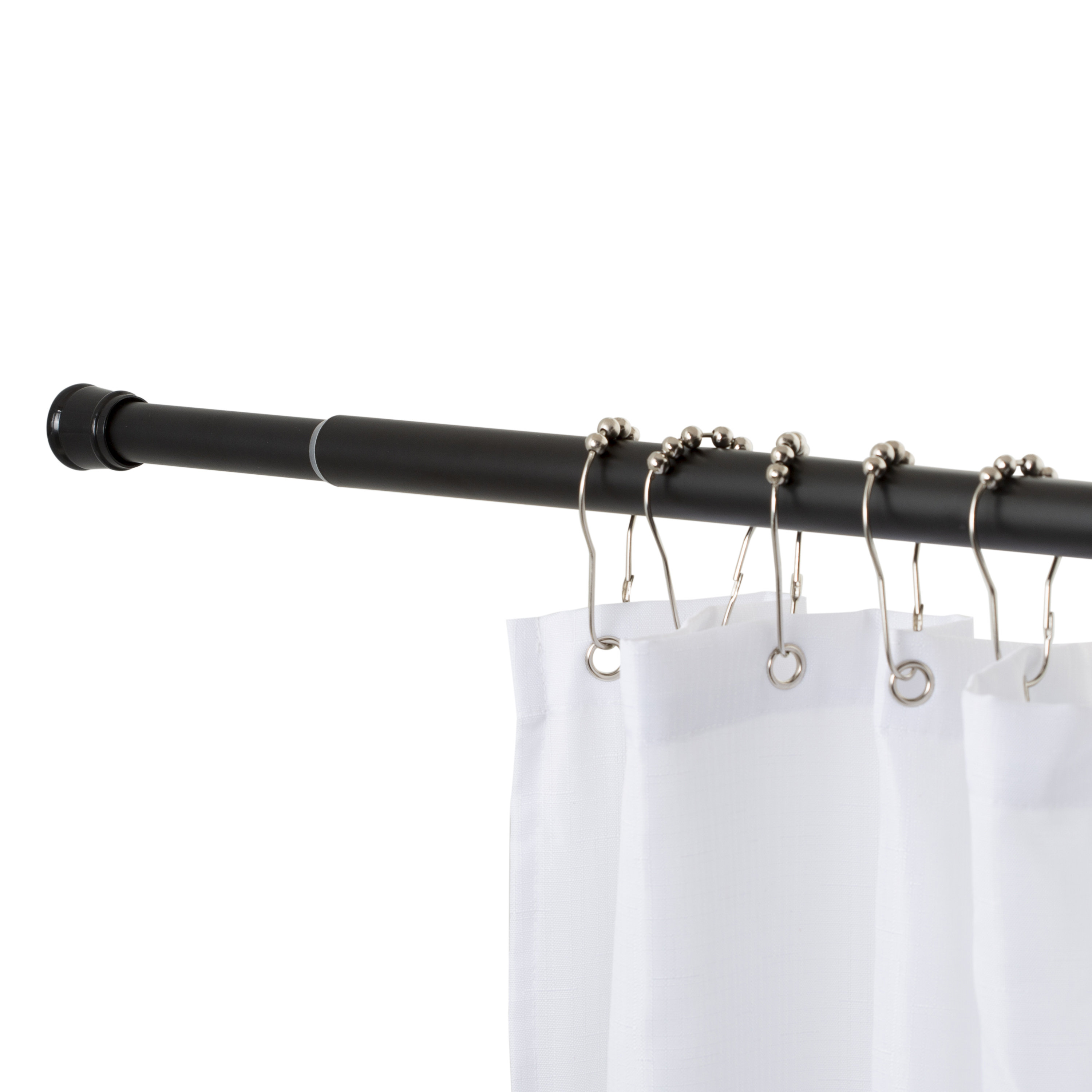 Bath Bliss 72" Adjustable Straight Tension Shower Curtain Rod & Reviews ...