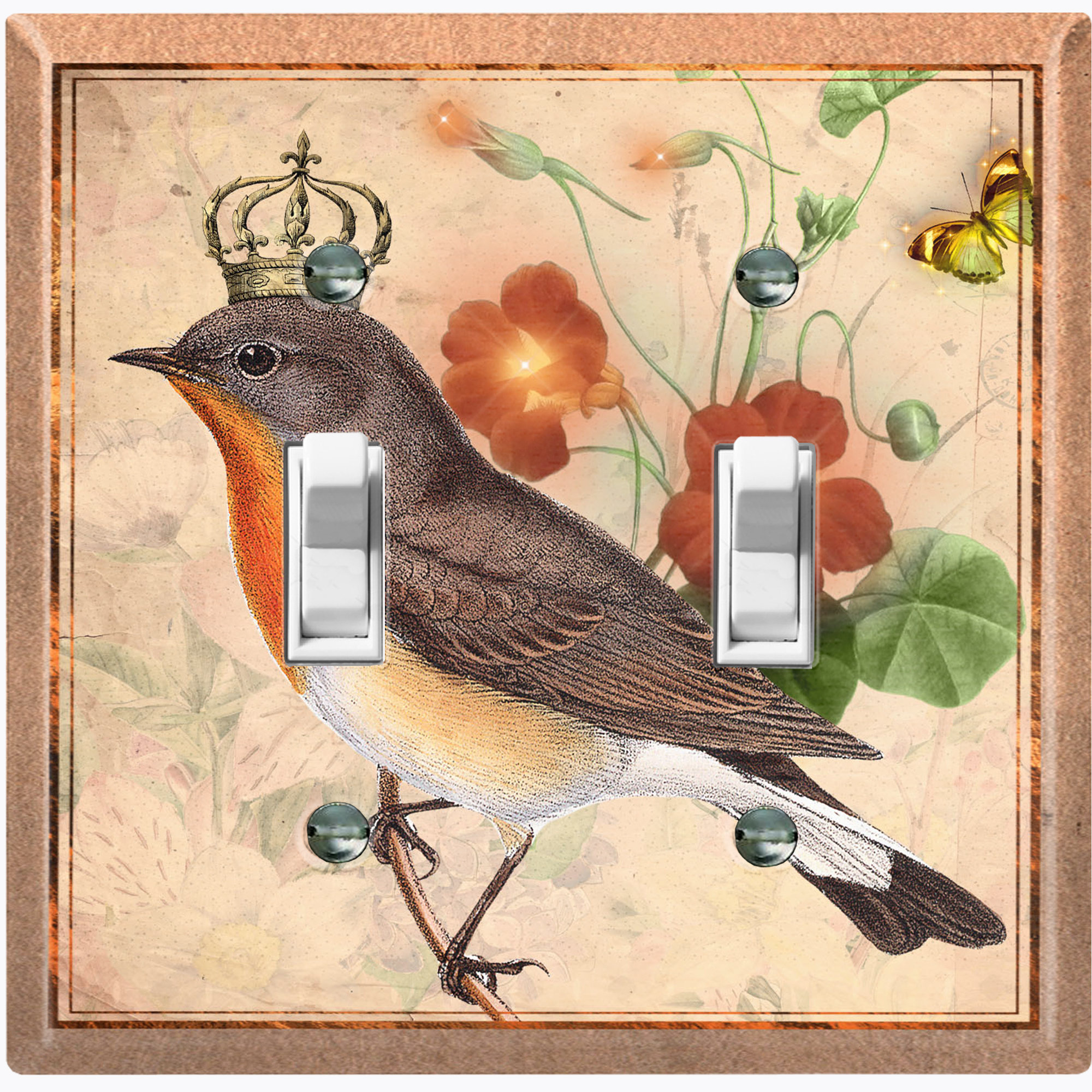 WorldAcc 2-Gang Toggle Light Switch Wall Plate | Wayfair