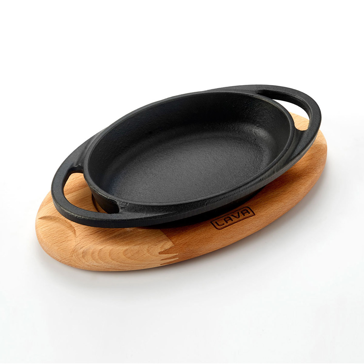LAVA CAST IRON Lava Enameled Cast Iron Skillet 6 inch-Oval Dish with ...