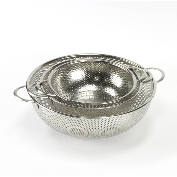 Chef Craft Stainless Steel 3 Piece Colander Set & Reviews | Wayfair