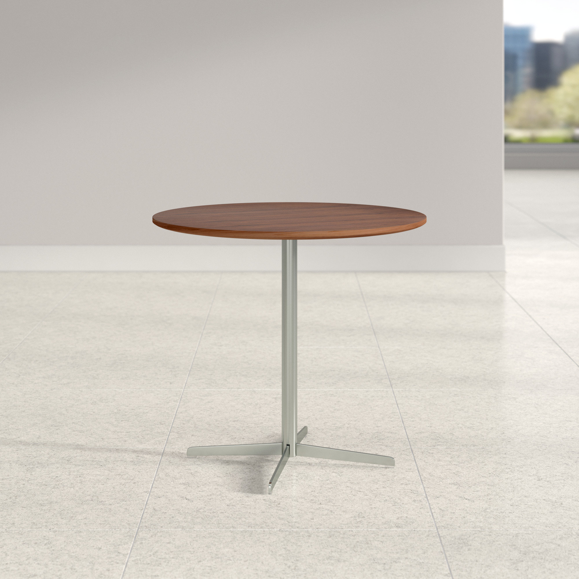 Upper Square™ Kerveen Circular Solid Wood Meeting Table | Wayfair