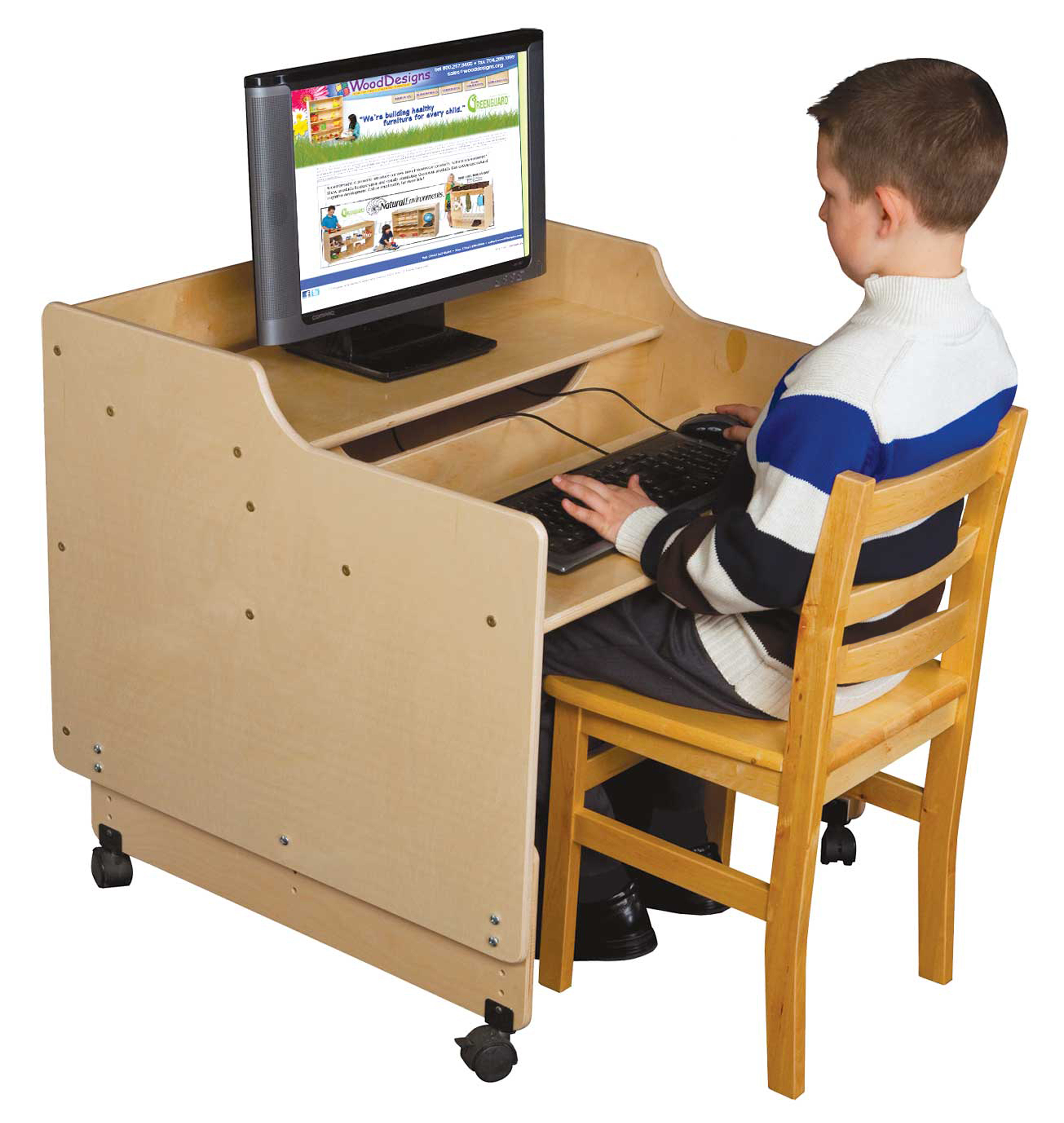 Wood Designs Adjustable Height Student Computer Desk & Reviews | Wayfair