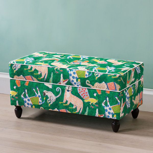 Eastern Accents Hullabaloo Upholstered Storage Ottoman | Wayfair