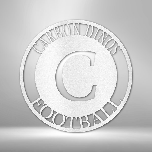 Bungalow Rose Initial Family Name Steel Sign Wall Decor | Wayfair