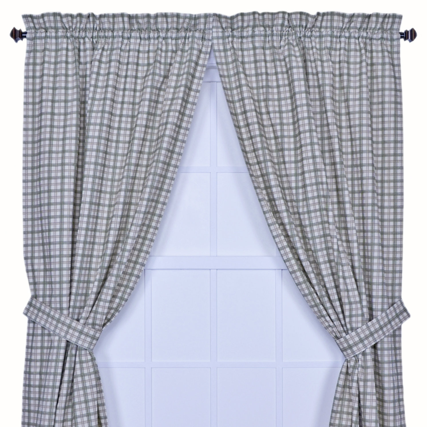 August Grove® Ybanez 100% Cotton Semi-Sheer Curtain Pair & Reviews ...