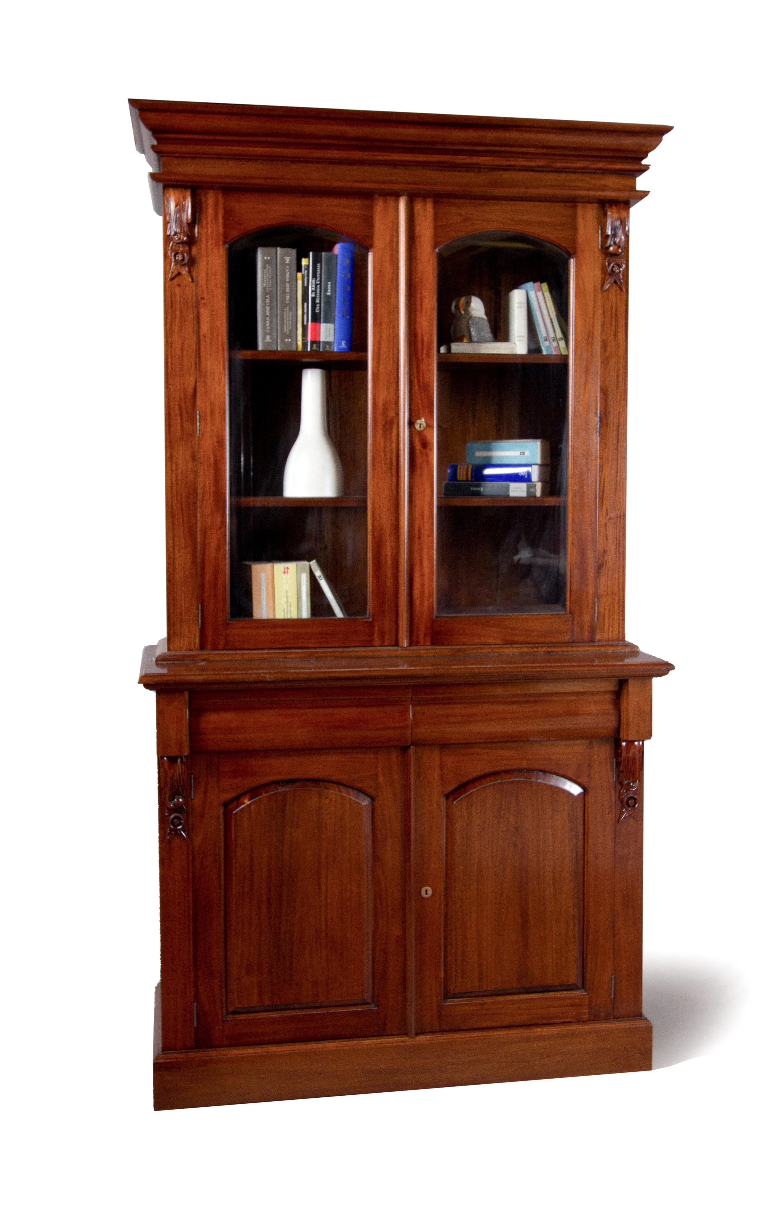 Keen Replicas 212Cm H x 115Cm W Wood Library Bookcase | Wayfair.co.uk