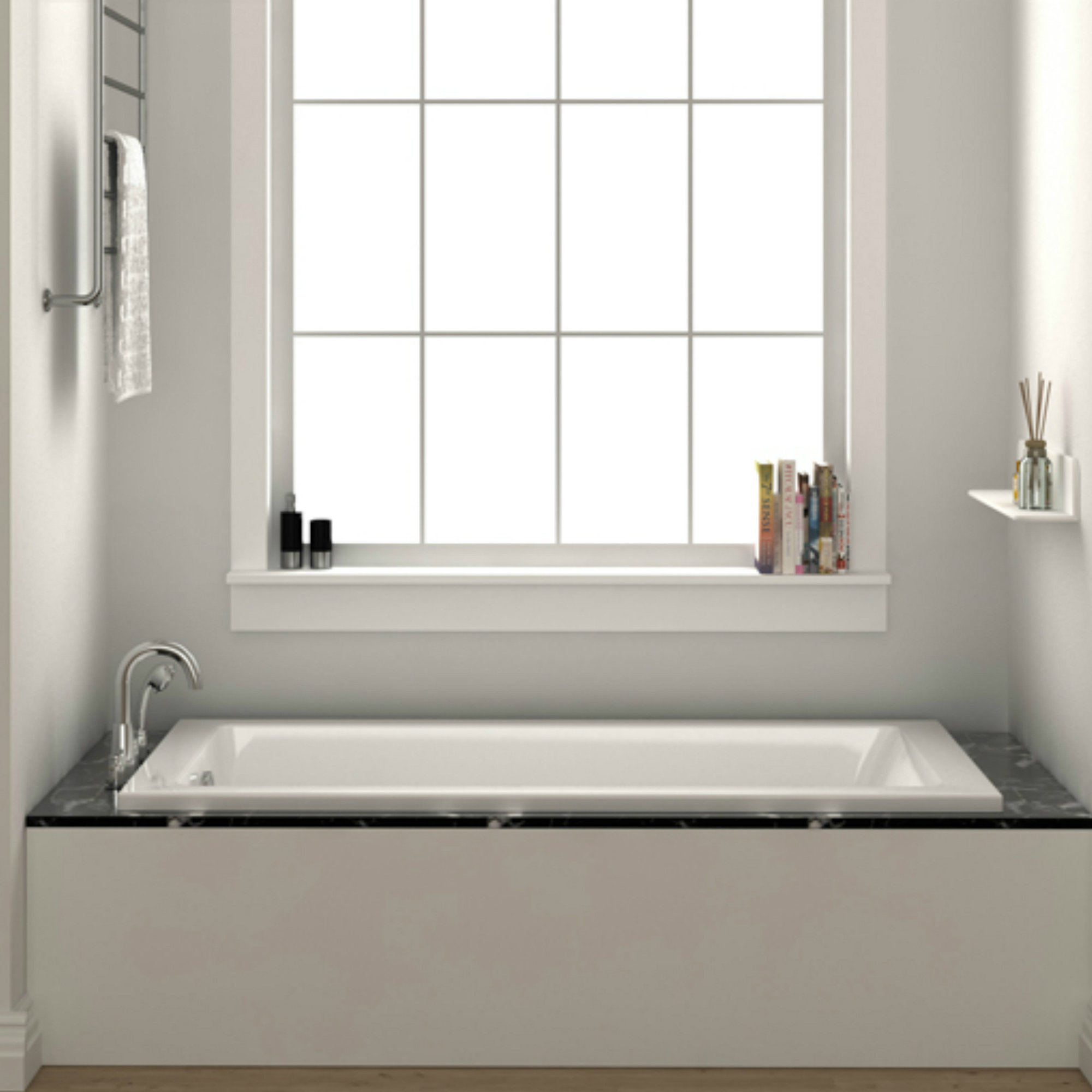 Fine Fixtures 60" x 30" Drop in Soaking Bathtub & Reviews | Wayfair