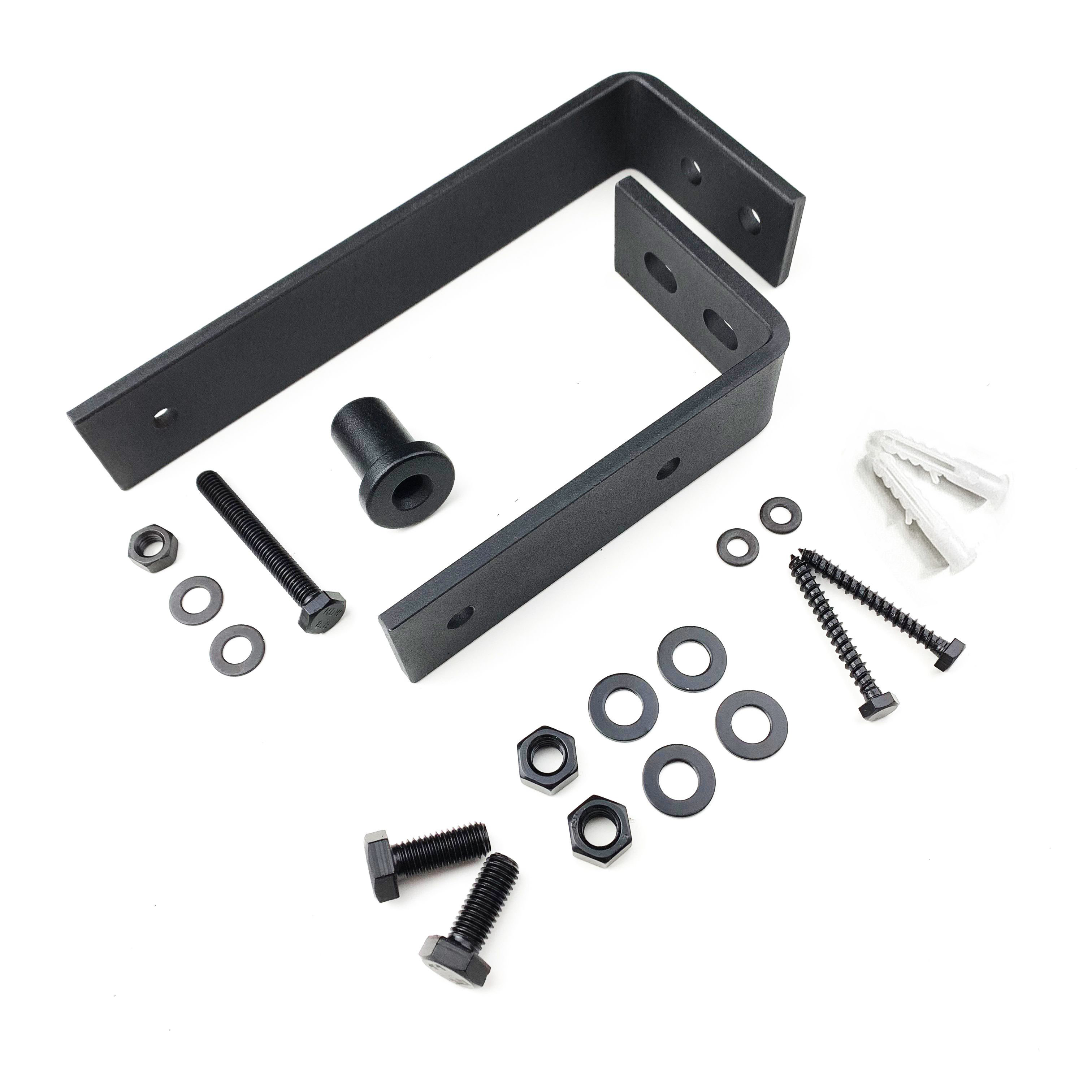 Homacer Barn Door Hardware Carbon Steel Bracket | Wayfair