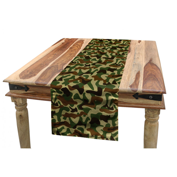 East Urban Home Camouflage Table Runner | Wayfair